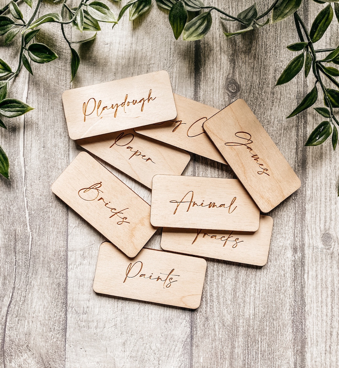 Wooden Storage Labels | Home Decor | Nursery Decor| Organisation ...