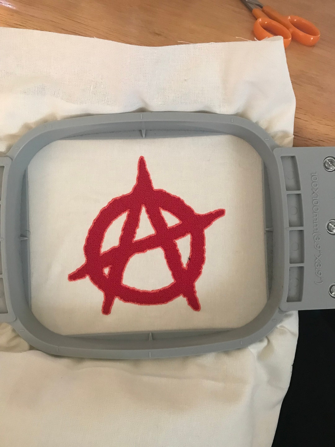 Anarchy Embroidery Design. (2colors, 2designs) 1SIZE Anarchy Symbol ...