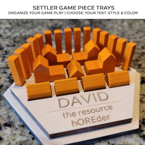 Personalized Game Piece Holders for Settler Game Board | Game Piece ...