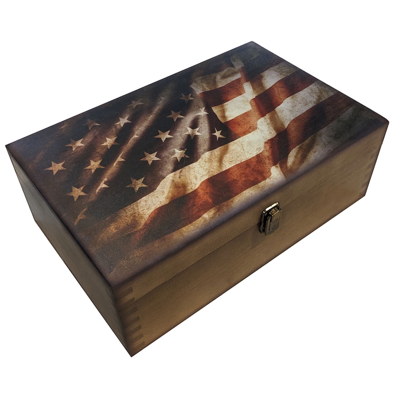 Wooden Americana Box - Etsy