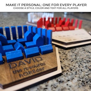 Personalized Game Piece Holders for Settler Game Board | Game Piece ...