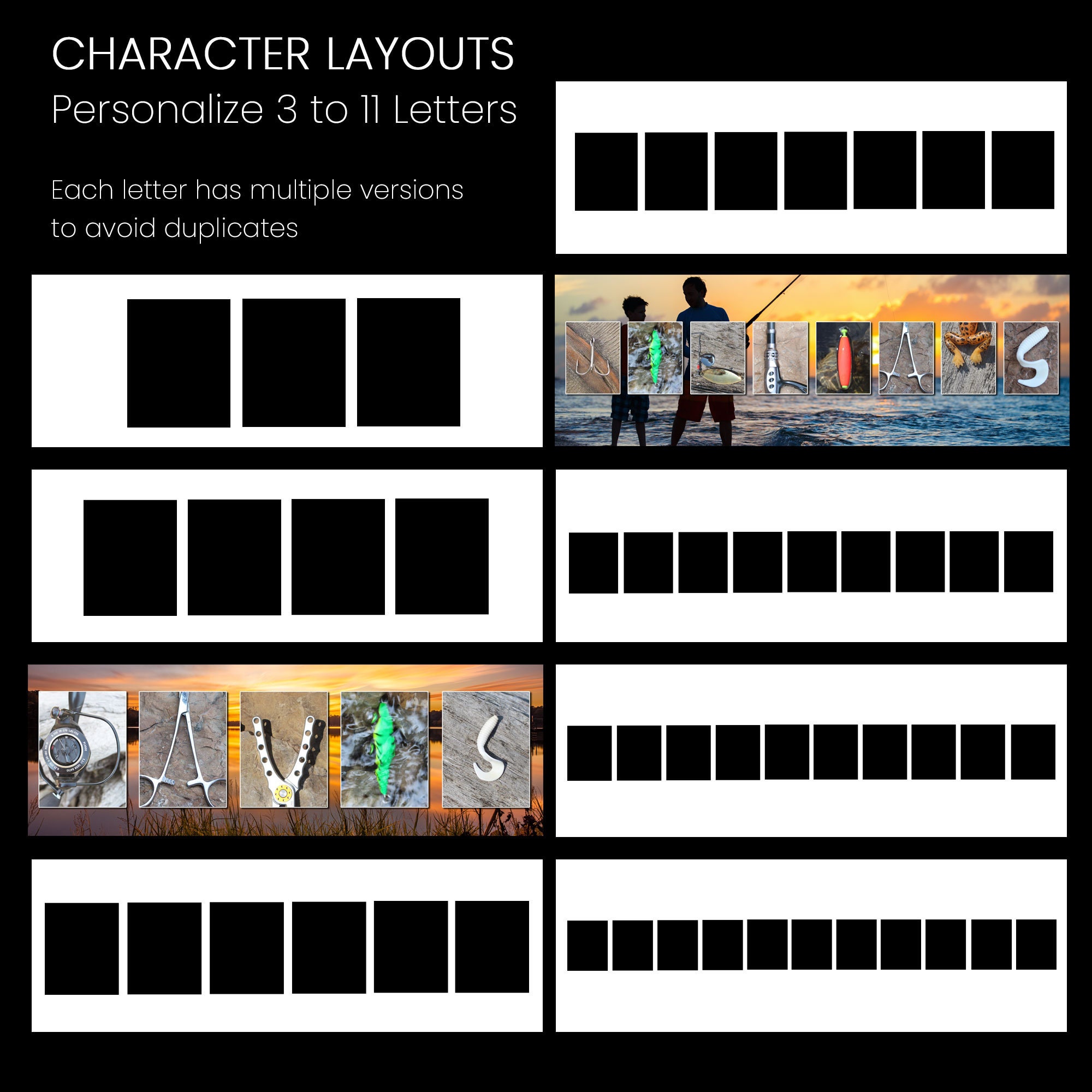 Personalized Fishing Name Art Fishing Gift Fishing Sign With Name Gifts ...