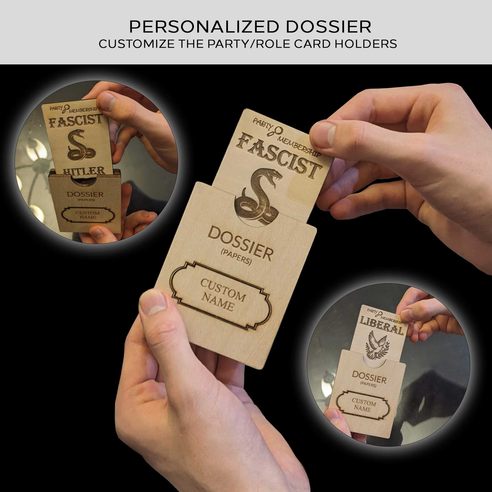 Personalized Secret Hitler Game Board Upgrade - 5-6, 7-8, 9-10 Players ...
