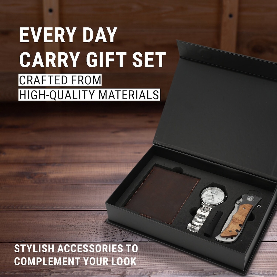 Rustic Every Day Carry Gift Set for Men | EDC Gift Set Men | Every Day ...