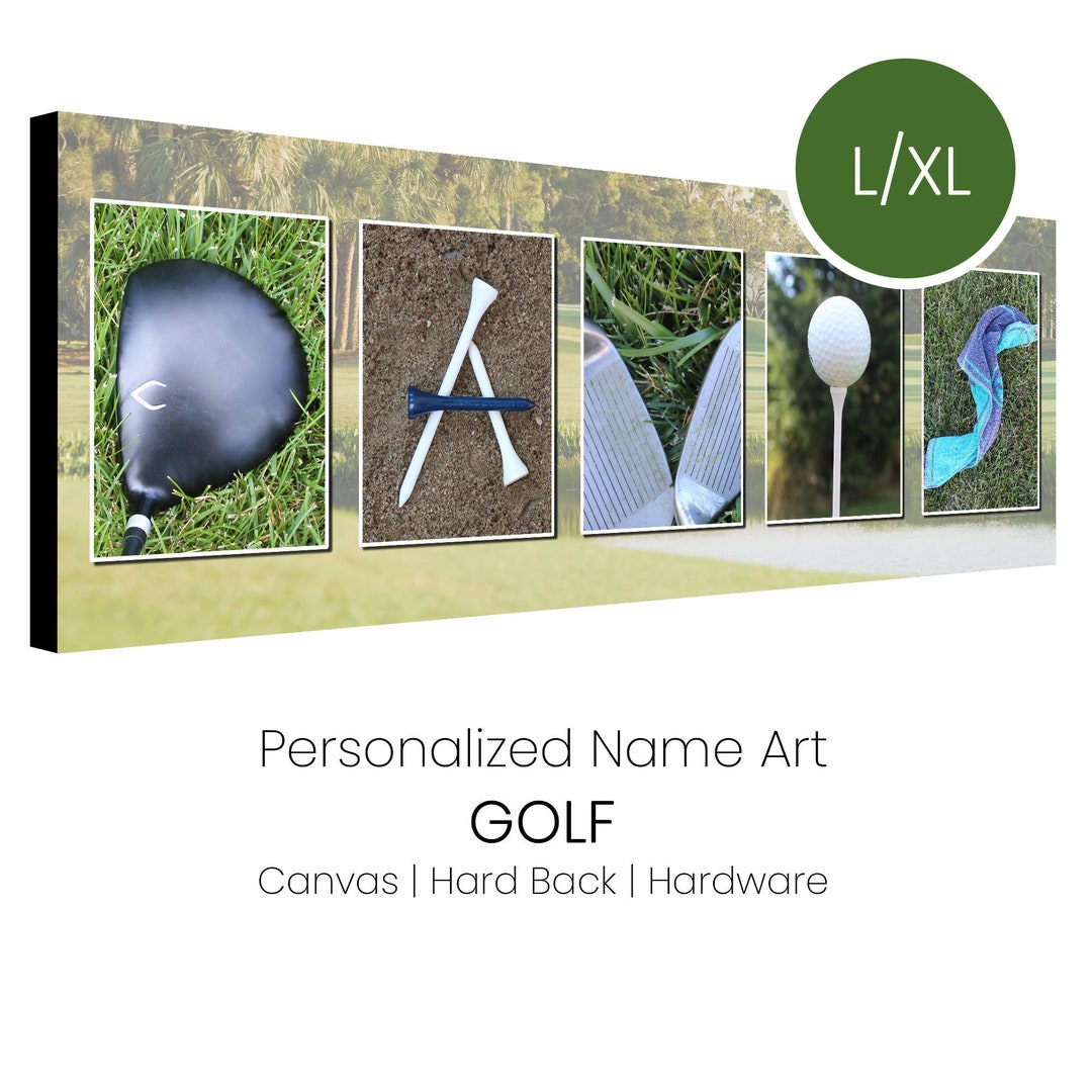 Personalized Golf Name Art Golf Gift Golf Sign Gifts for Golfers ...