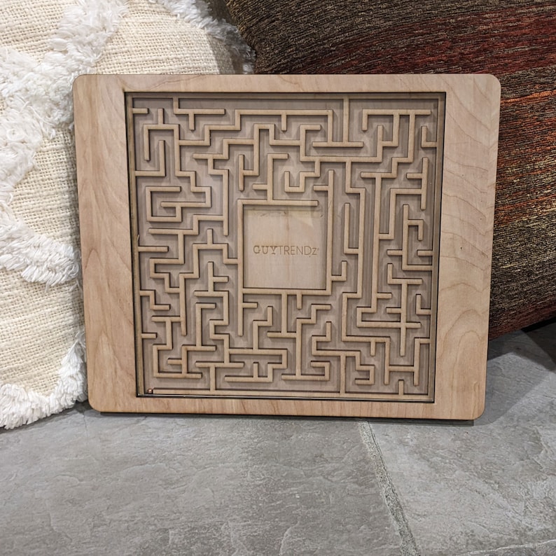 Wooden Maze Puzzle Wood Game Wooden Toy Puzzle Maze Boy Gift, Kid Gifts ...