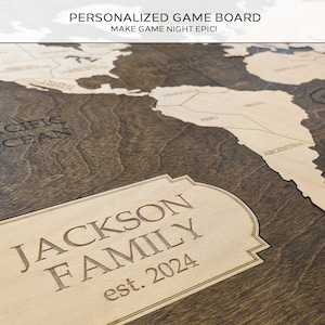 Personalized World Domination Game Board | Custom Game Board Compatible ...