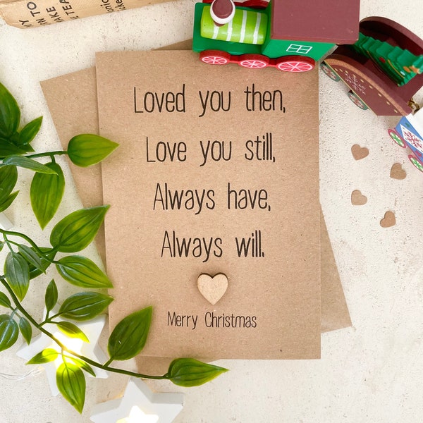 Love Christmas Card - Etsy