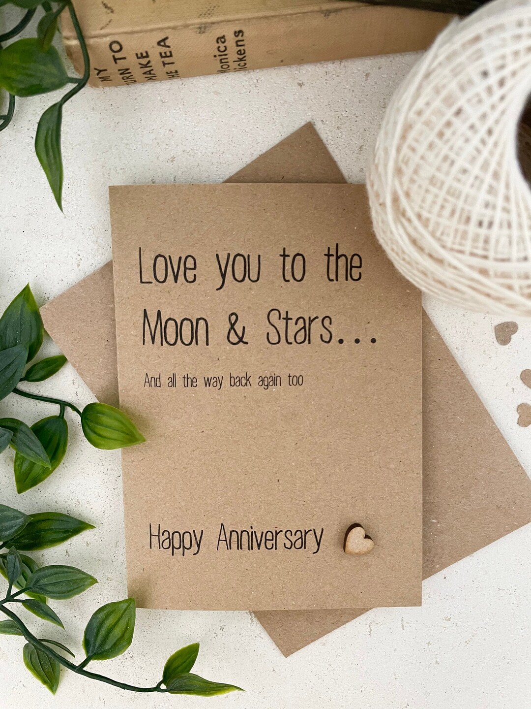 Rustic Anniversary Card | Love You Card | Handmade | Husband Wife ...