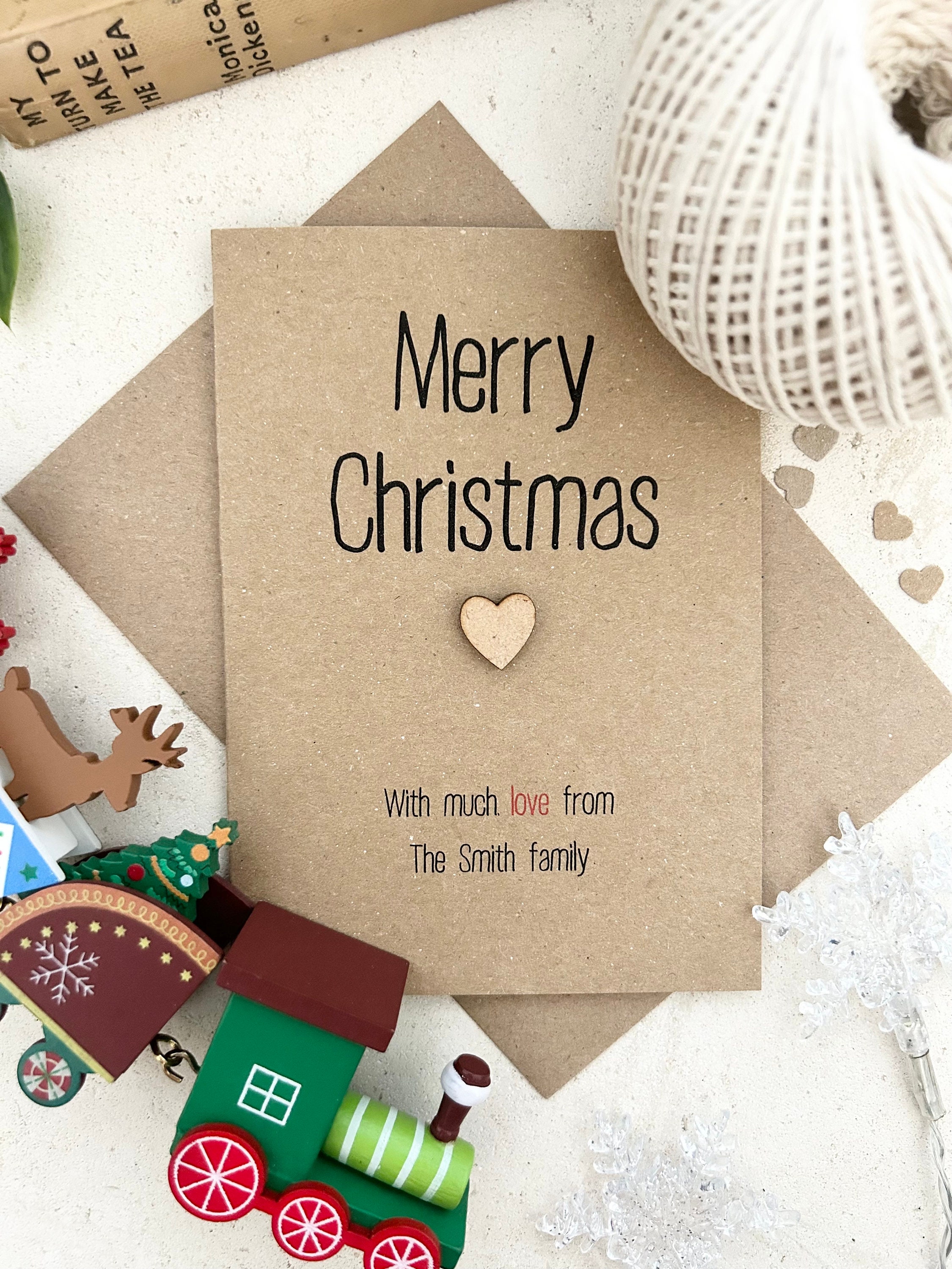 Handmade Rustic Christmas Cards