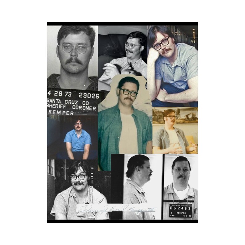 Ed Kemper Serial Killer Poster Mixed Media Copy of Signature - Etsy