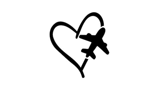 Love Flying Heart Flying SVG PNG EPS Jpg Digital Download - Etsy