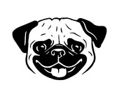 Pug SVG PNG EPS Jpg Digital Download - Etsy