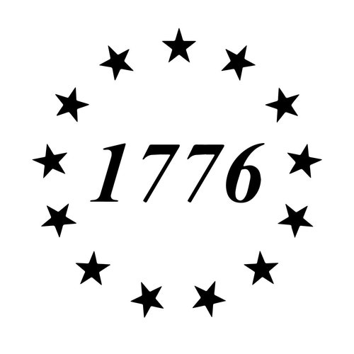 Distressed 1776 Flag 2nd Amendment Star Circle Logo SVG PNG - Etsy