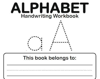 Alphabet Handwriting Workbook - Etsy