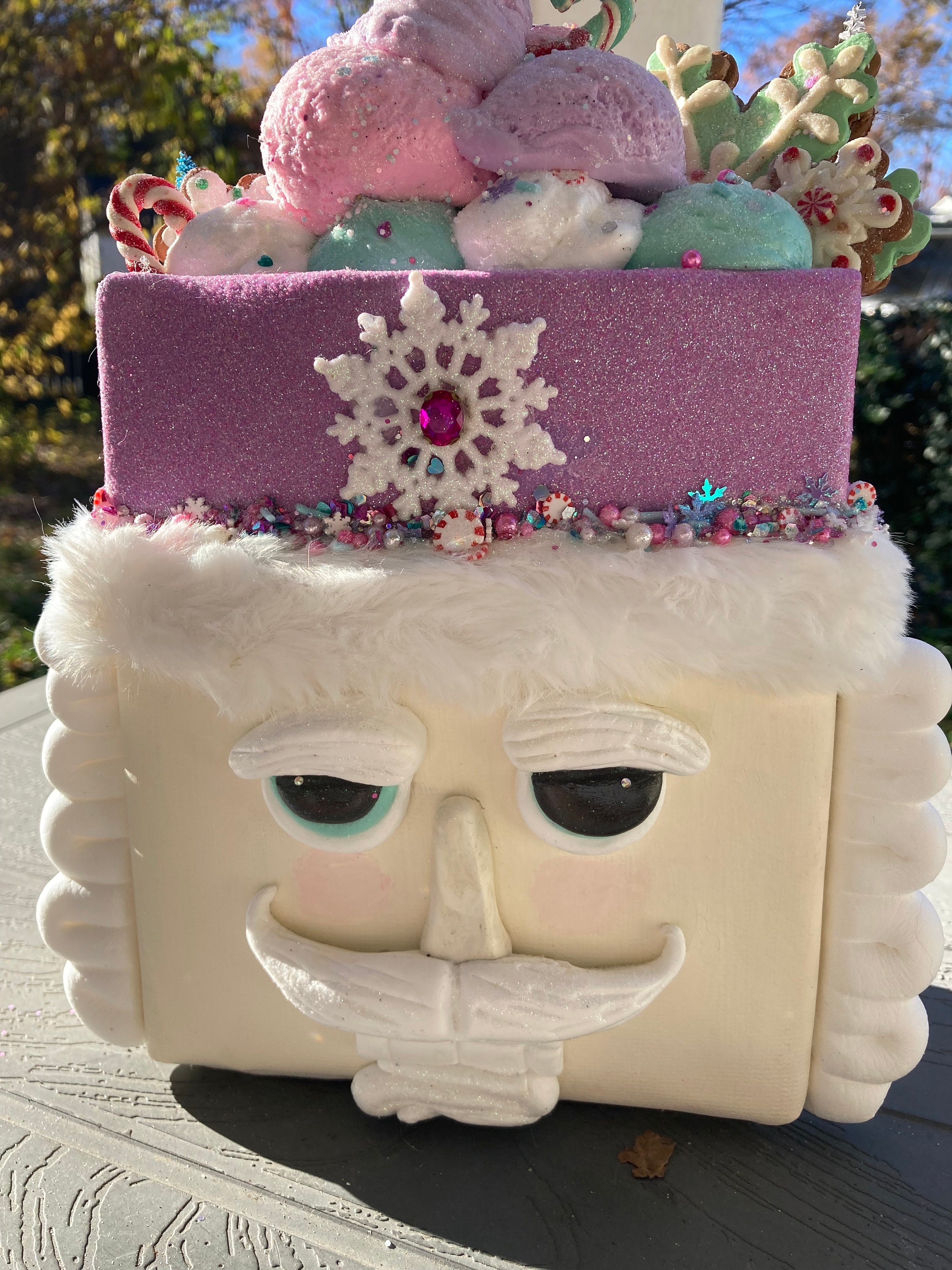 Nutcracker Ice Cream Decor Photo Props Party Decor Tiered Tray Decor ...