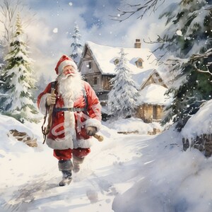 Father Christmas Clipart 18 High Quality Pngs, Digital Download ...