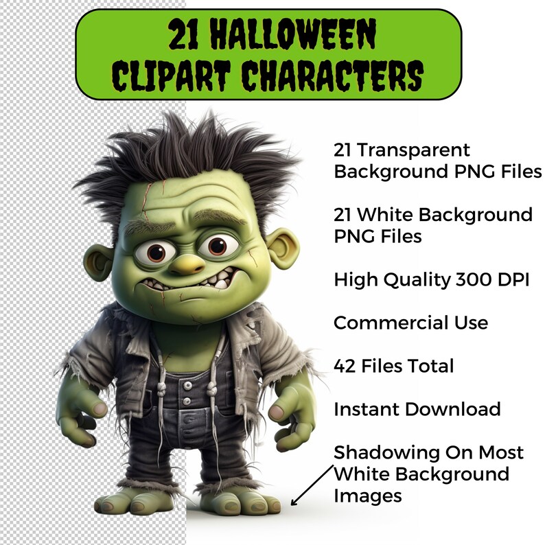 21 Cute Halloween Clipart PNG Bundle Halloween Cat Witch - Etsy