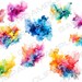 Watercolor Color Splash Clipart PNG, Paint Splatter Clipart, Alcohol ...