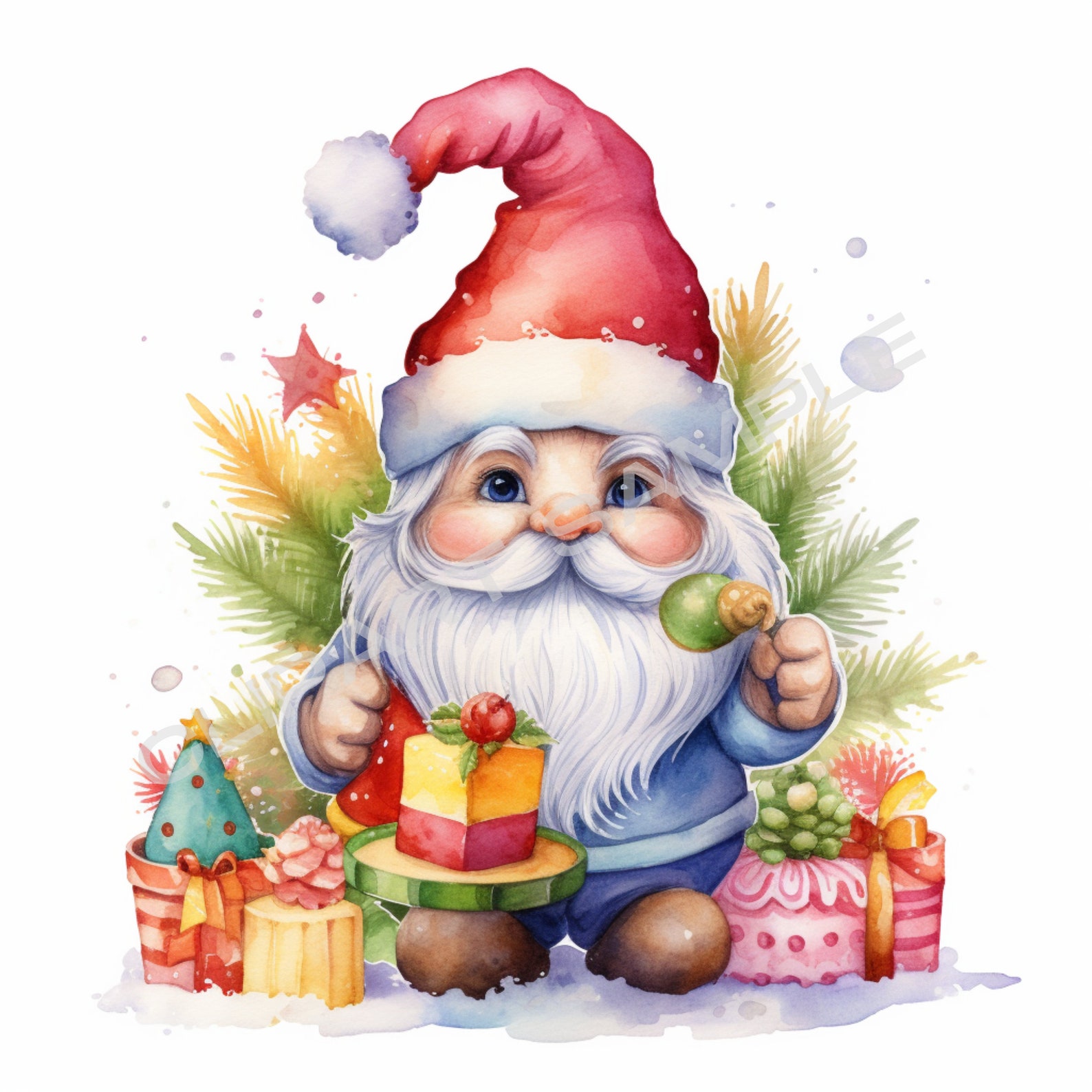 Christmas Gnomes Clipart 21 High Quality Pngs, Digital Download ...
