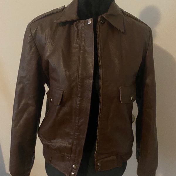 1950s Leather Jacket - Etsy