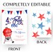 Editable Watercolor Fourth of July BBQ Invitation Template | Digital ...