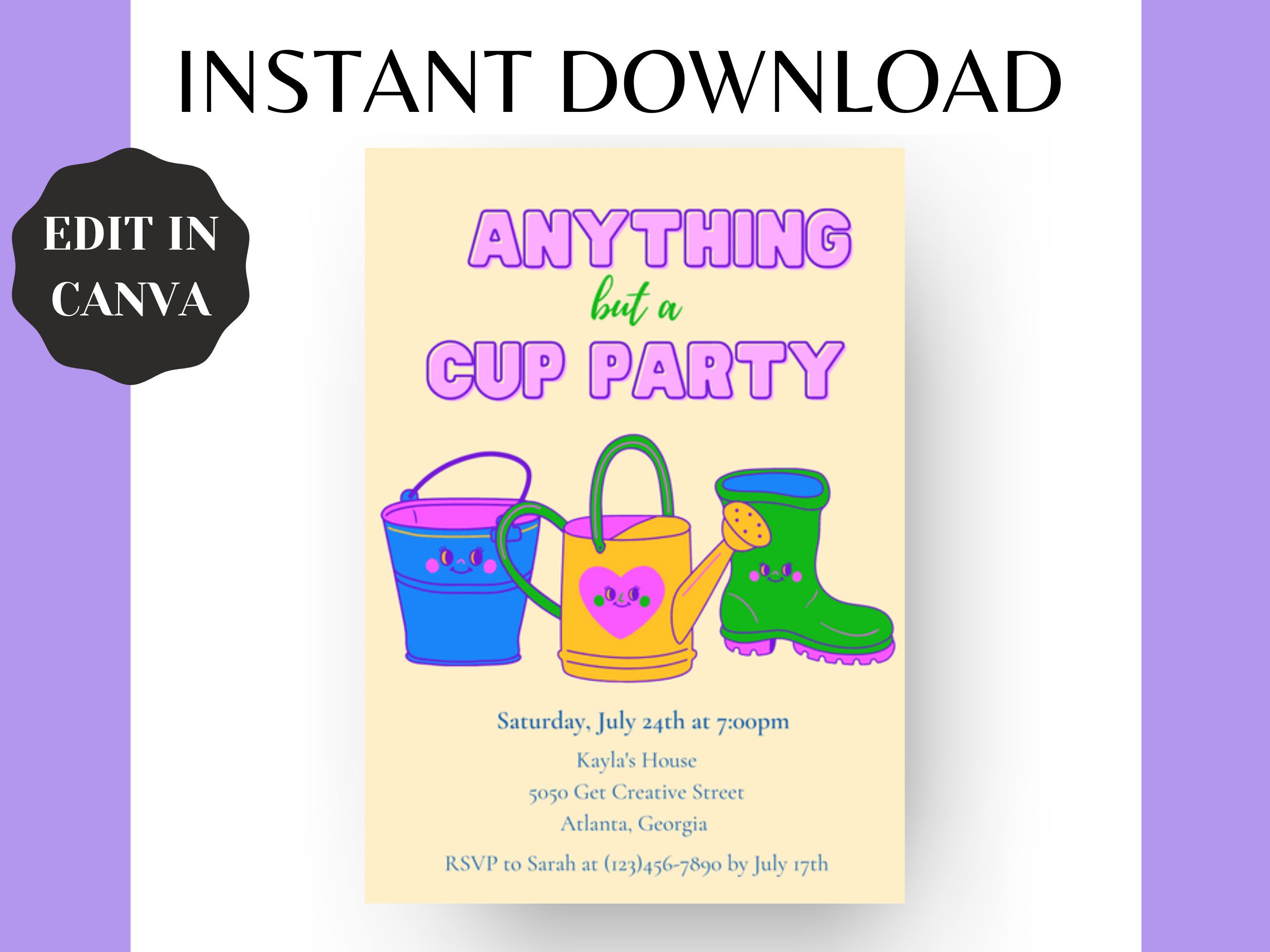 Abc Party Invitations