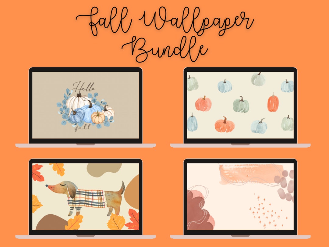 2023 Fall Desktop Calendar Wallpaper Bundle Set of 4 - Etsy UK
