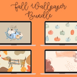 2023 Fall Desktop Calendar Wallpaper Bundle Set of 4 - Etsy UK