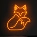 Fox Neon Sign,fox Led Sign,fox Light Sign,fox Wall Decor,fox Wall Art ...