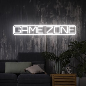 Game Zone Neon Sign, Game Zone Neon Light, Game Zone Wall Sign, Game ...