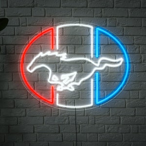 Ford Mustang Neon Sign,mustang Horse Led Sign, Mustang Neon Sign ...