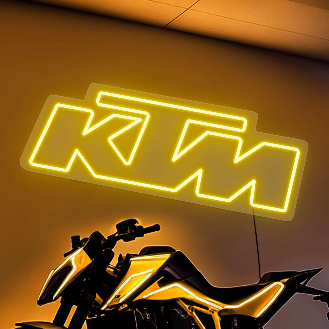 KTM Neon Sign, KTM Led Sign, KTM Logo, Garage Neon Sign, Ktm Wall Decor ...