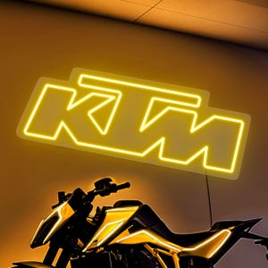 KTM Neon Sign, KTM Led Sign, KTM Logo, Garage Neon Sign, Ktm Wall Decor ...