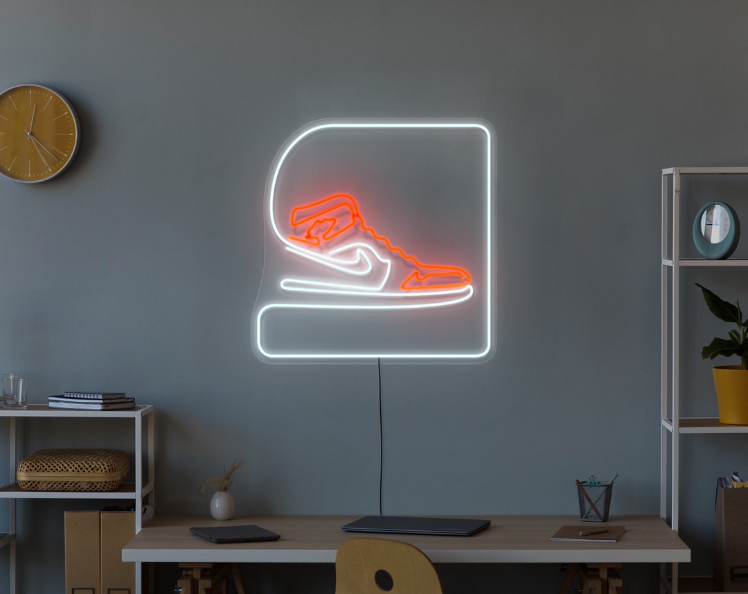 Air Jordan Neon Sign, Sneakers Neon Sign, Jordan Neon Sign, Jordan Led ...