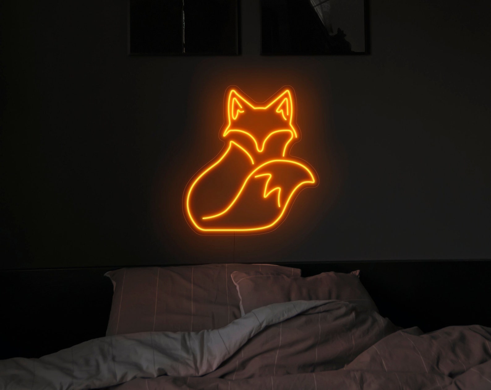 Fox Neon Sign,fox Led Sign,fox Light Sign,fox Wall Decor,fox Wall Art ...