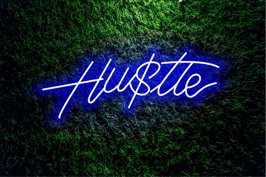 Hustle Neon Sign, Custom Neon Signs, Neon Lights, Led Neon Sign, Neon ...