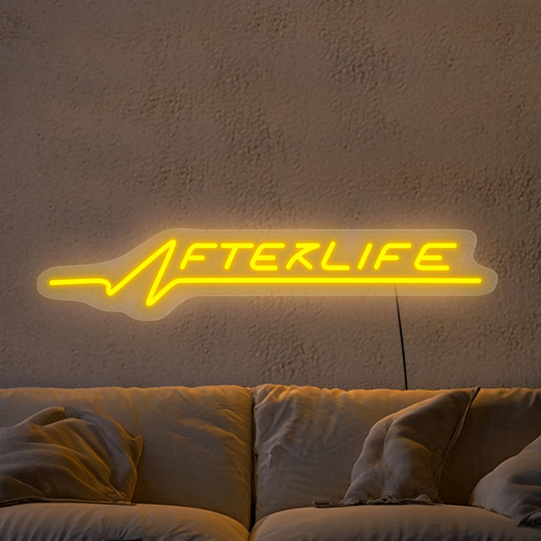 Afterlife Neon Sign, Cyberpunk Neon Signs,afterlife Led Sign, Cyberpunk ...