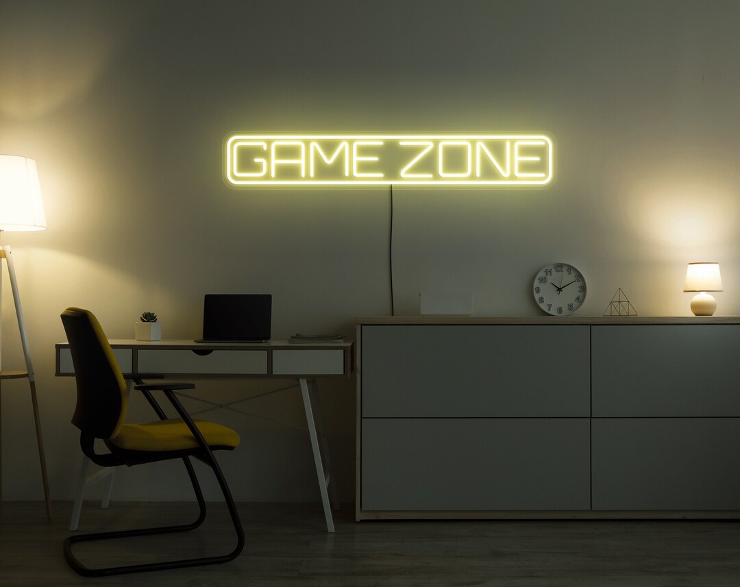 Game Zone Led Sign, Game Zone Neon Sign, Game Zone Sign, Game Room Neon ...