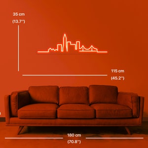 City Neon Sign,city Neon Light,city Led Sign,skyline Neon Sign,skyline ...