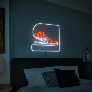 Air Jordan Neon Sign, Sneakers Neon Sign, Jordan Neon Sign, Jordan Led ...