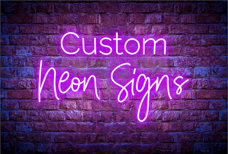 Neon Logo Sign Neon Name Sign Customized Neon Sign Custom | Etsy