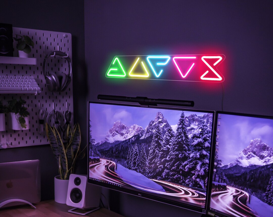 Game Room Neon Sign, Gamer Tag Led Neon Sign, Play Station Neon Sign ...