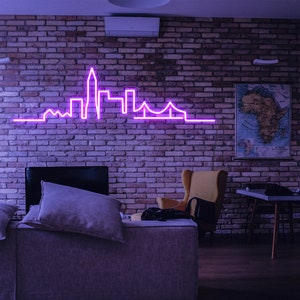 City Neon Sign,city Neon Light,city Led Sign,skyline Neon Sign,skyline ...