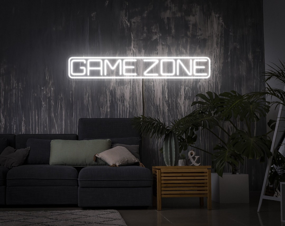 Game Zone Led Sign, Game Zone Neon Sign, Game Zone Sign, Game Room Neon ...