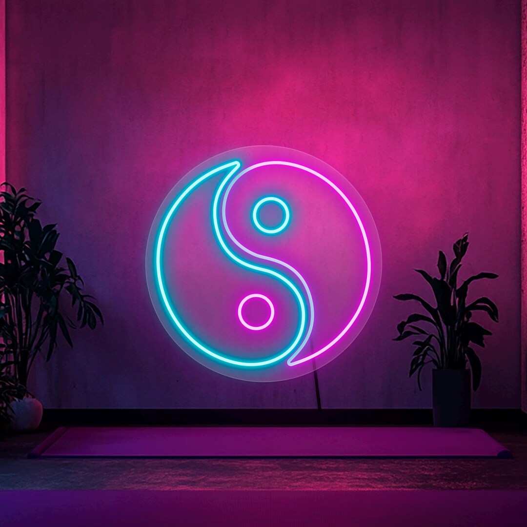 Yin Yang Sign, Yin Yang Wall Art, Yin Yang Wall Decor, Yoga Wall Decor ...