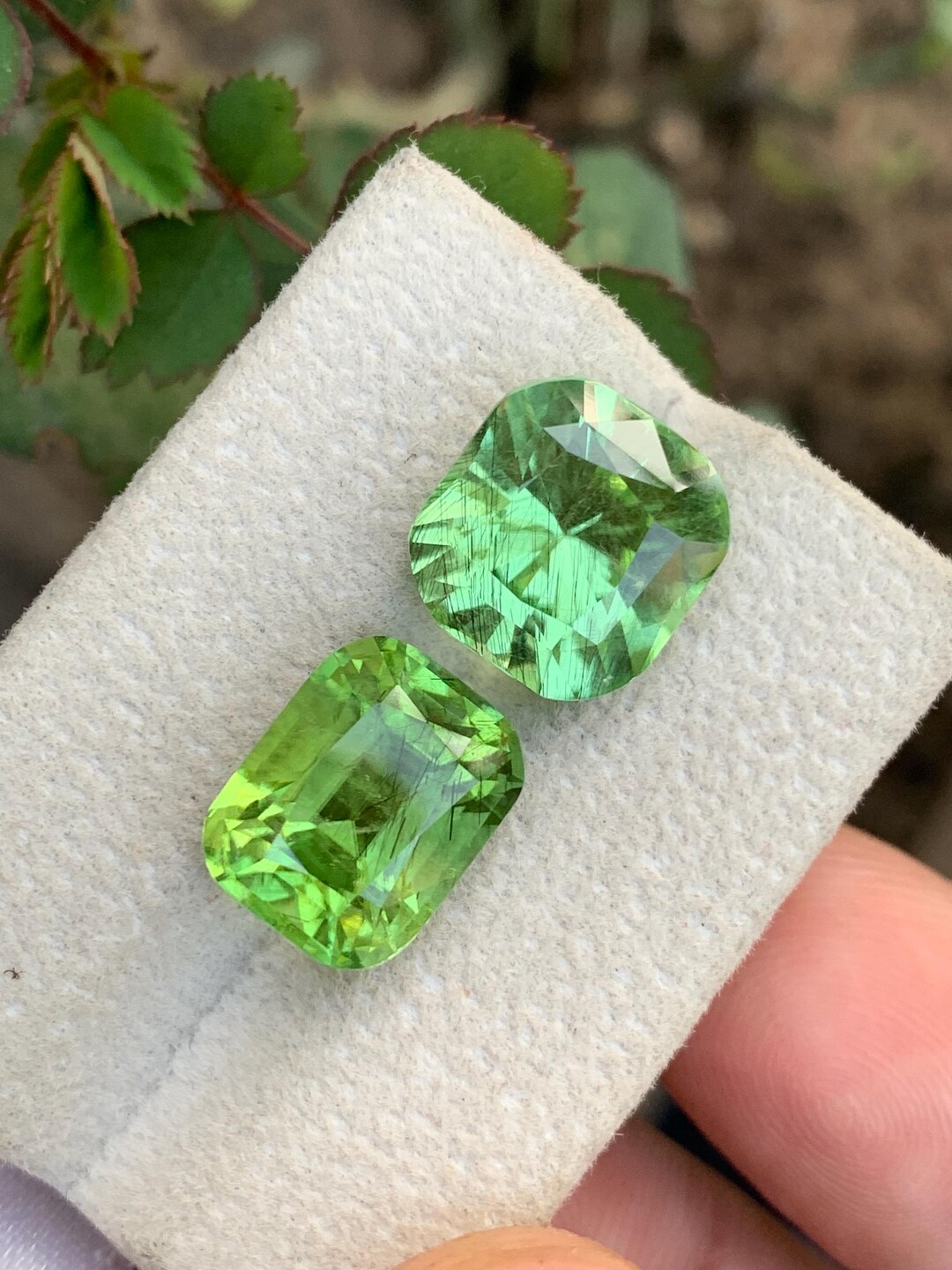 Rutile Peridot Gemstone | Rare Pattern, Green Gem, 16.10 Ct - Etsy