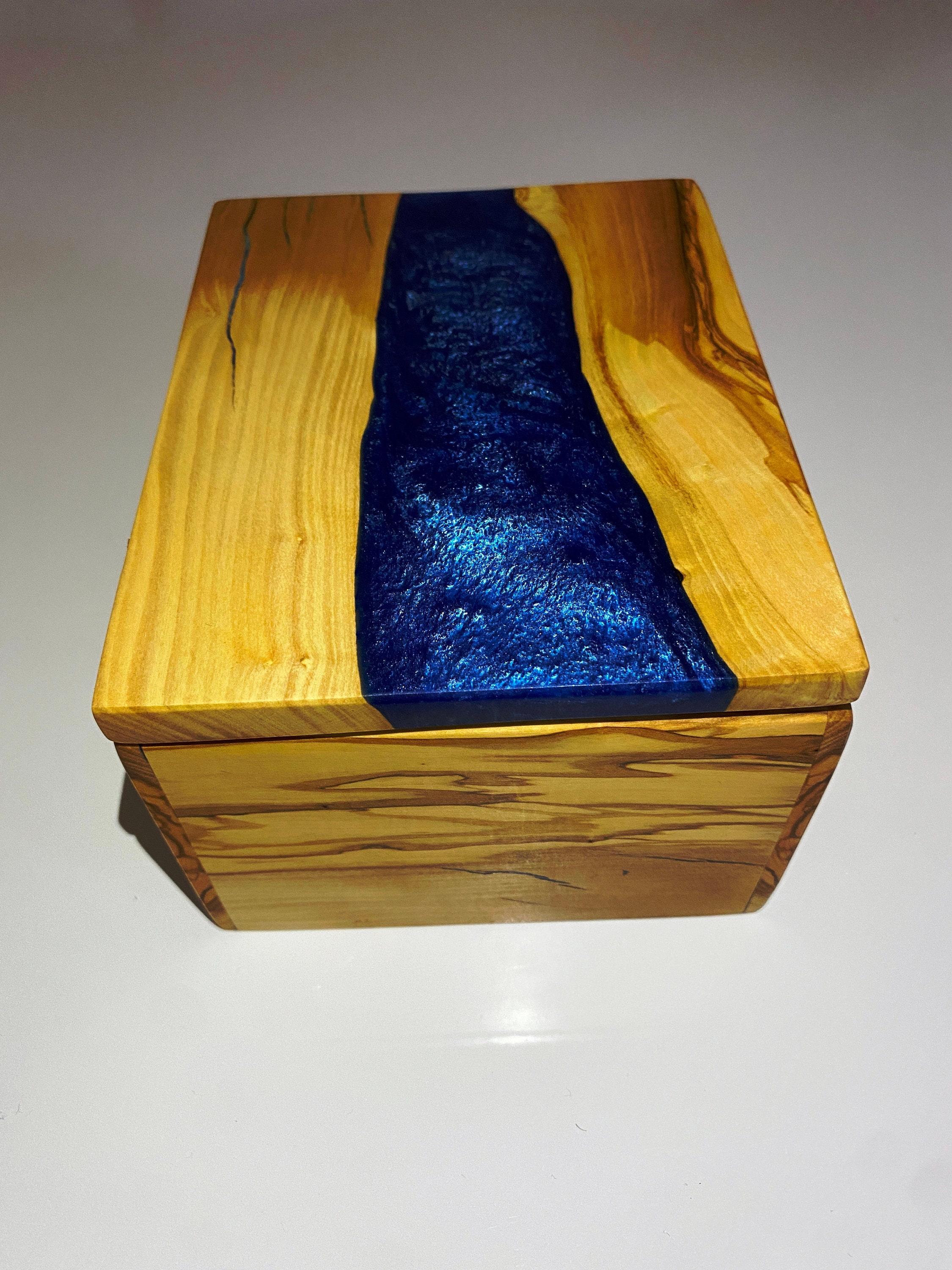 Storage & Organization Epoxy Resin Box lll Olive Wood Epoxy Box lll ...