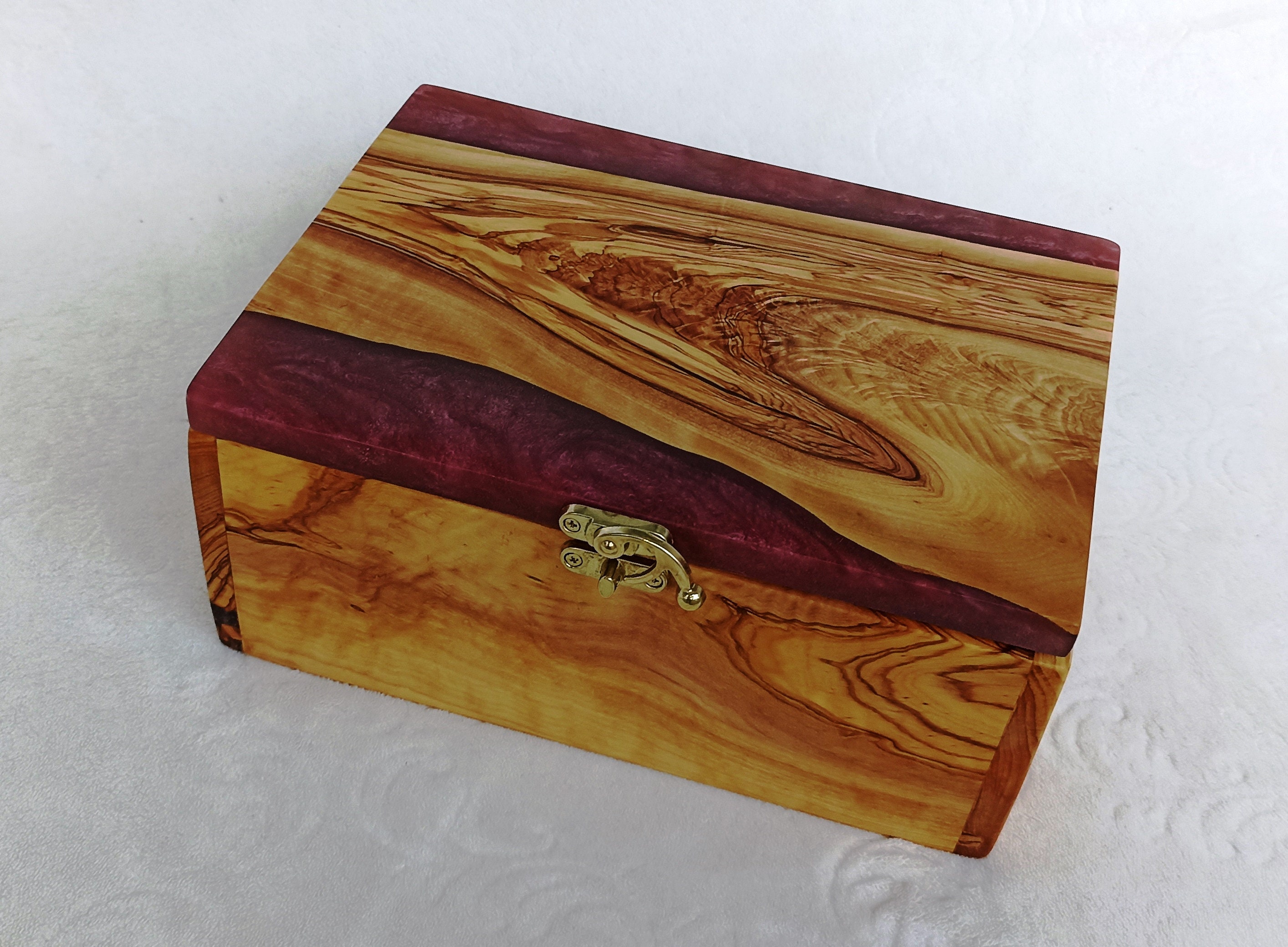 Discounted / Epoxy Resin Box / Olive Wood Epoxy Box / Jewelry Box - Etsy