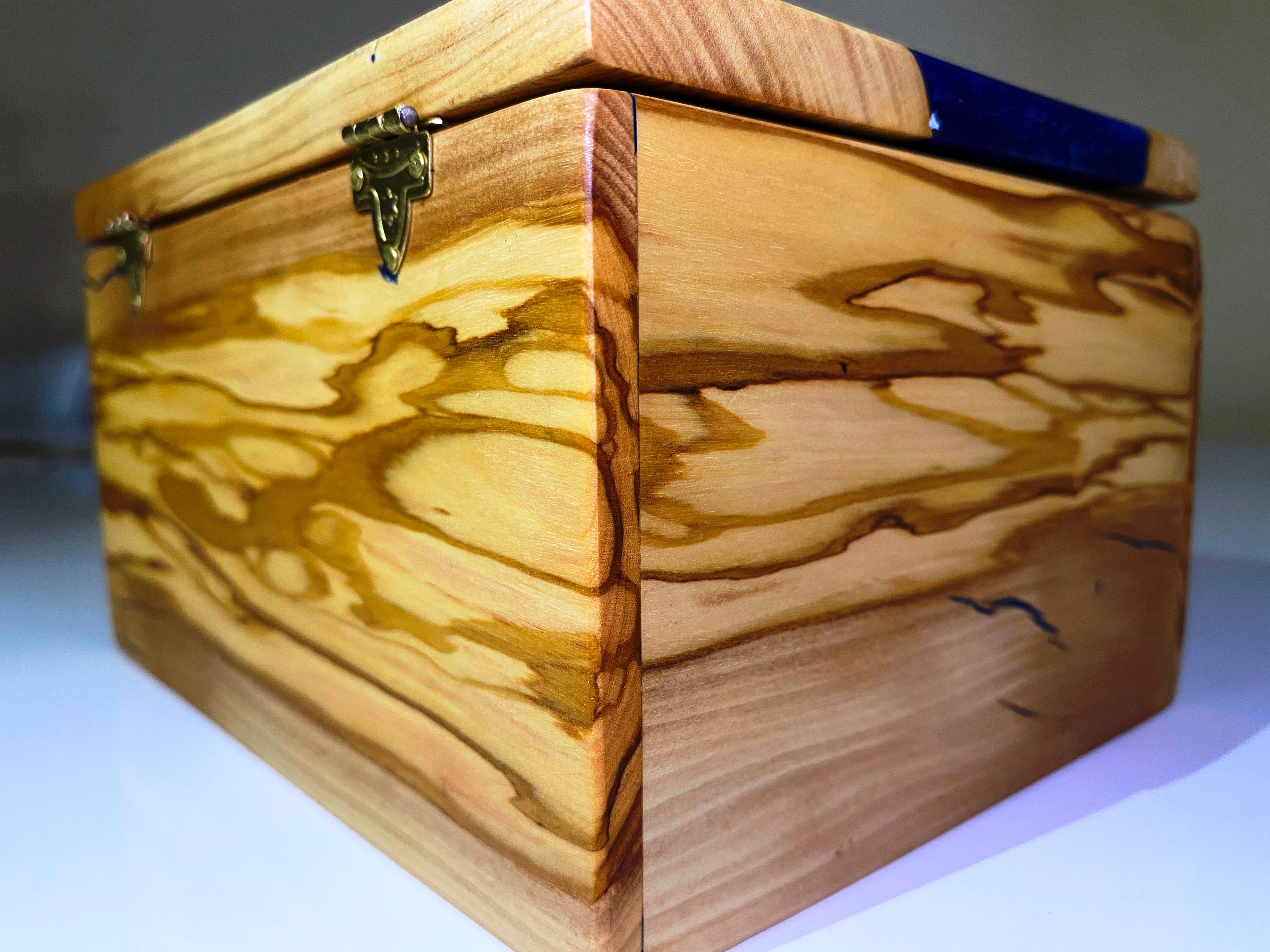 Storage & Organization Epoxy Resin Box lll Olive Wood Epoxy Box lll ...